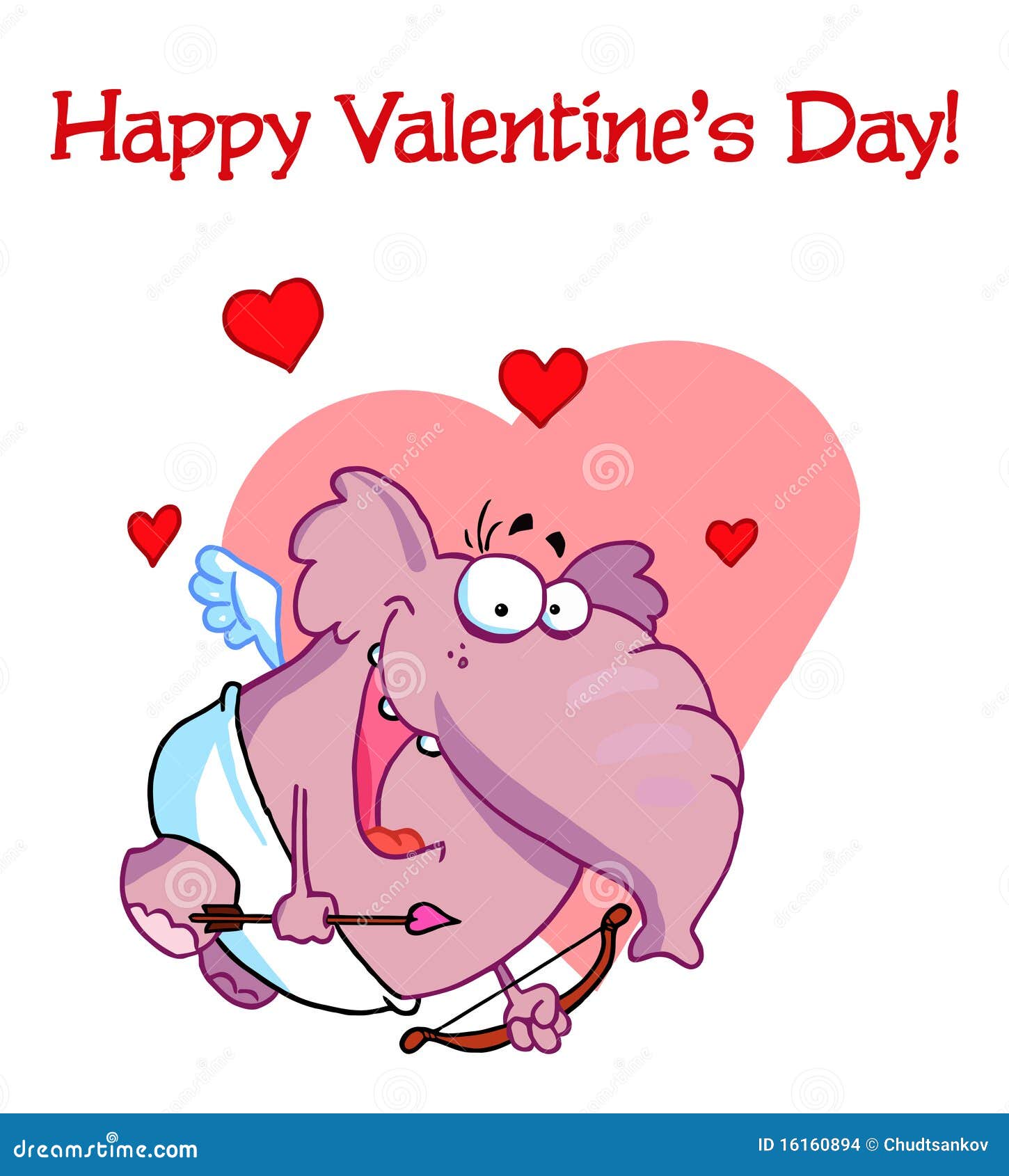 Cupid elephant stock vector. Illustration of arrows, love - 16160894