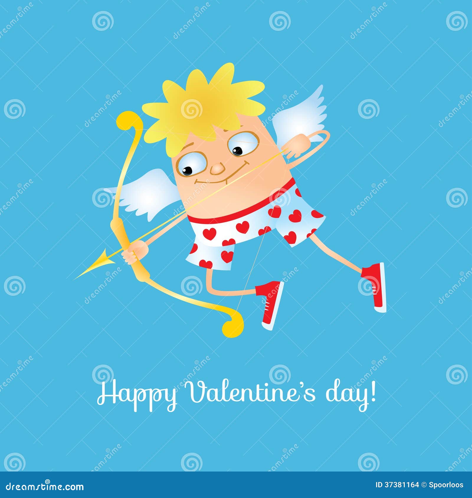 Cupid with Fancy Underpants Stock Vector - Illustration of shorts ...