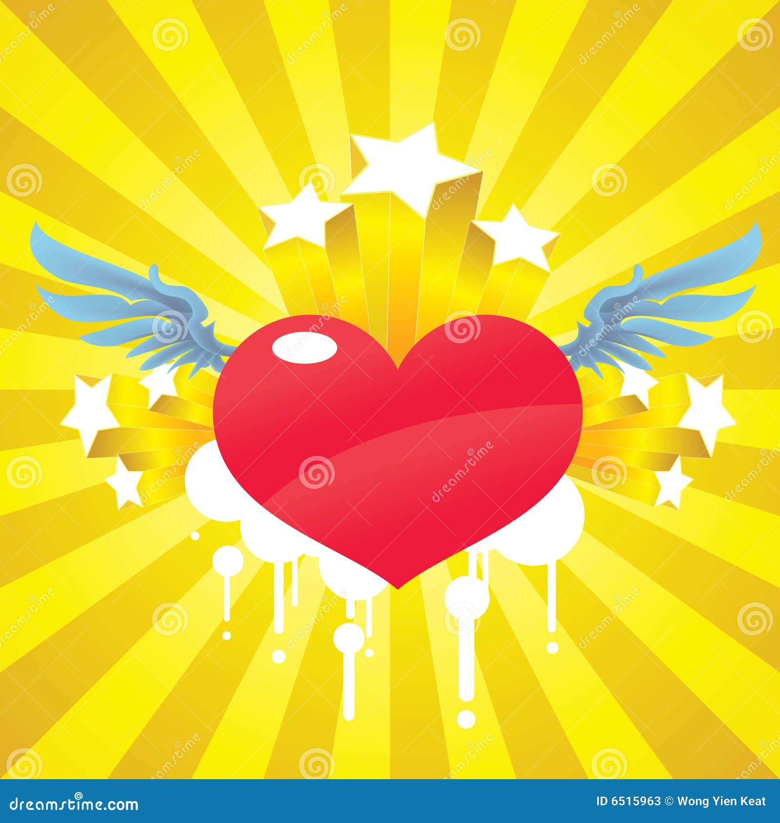 The Cupid Heart stock vector. Illustration of gradient - 6515963