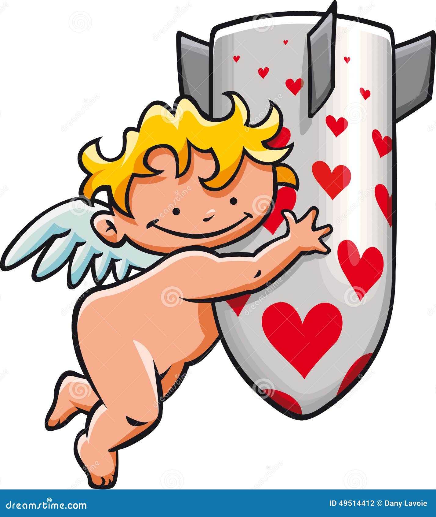 Cupid stock illustration. Illustration of heart, funny - 49514412