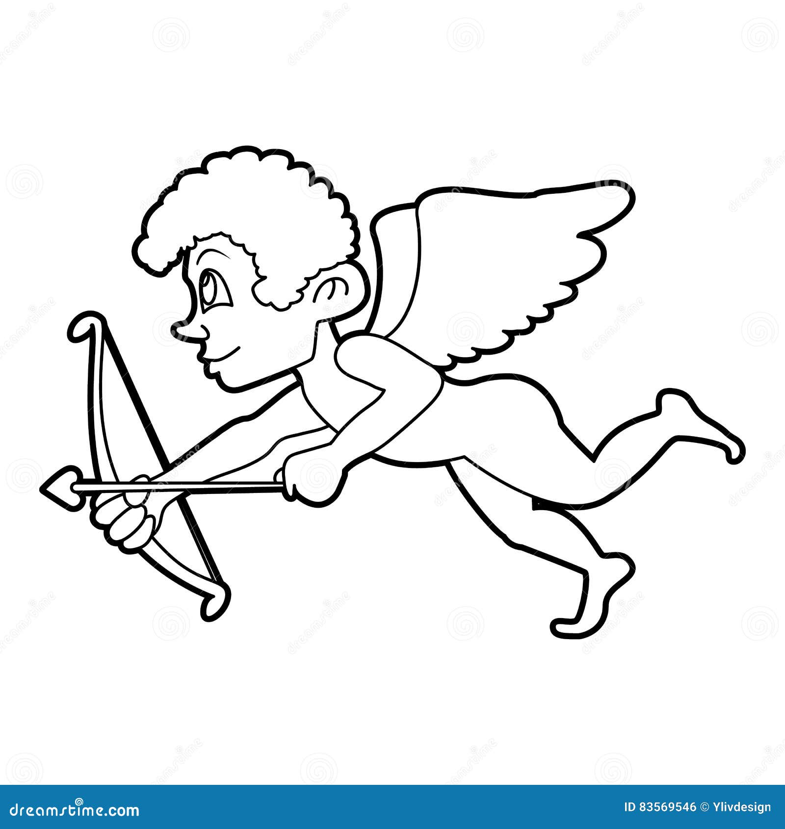 Cupid icon, outline style stock vector. Illustration of cupid - 83569546