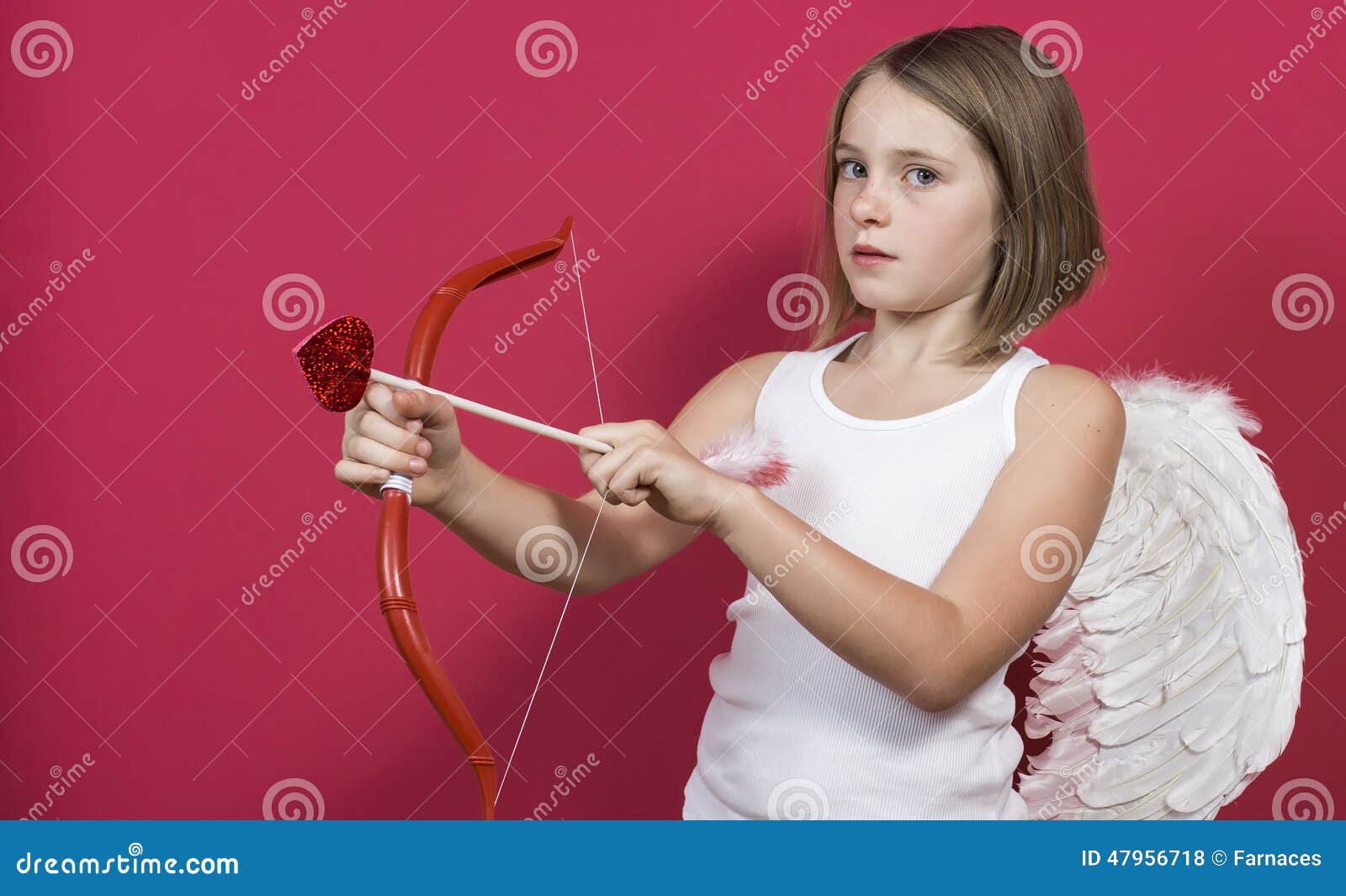 Cupid little girl stock photo. Image of cupid, innocence - 47956718