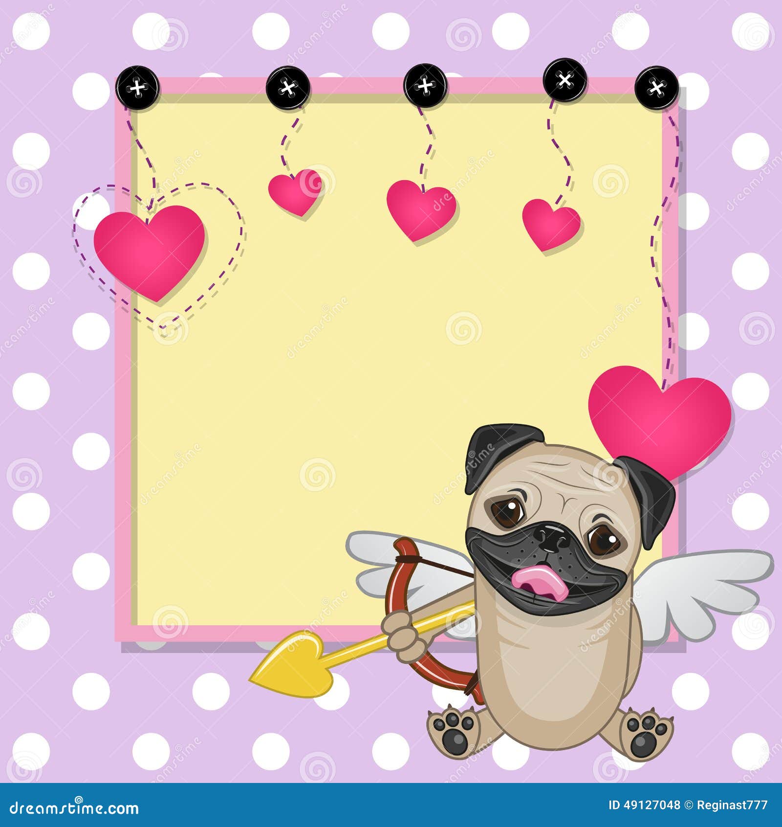Cupid Pug Dog Frame Stock Illustrations – 1 Cupid Pug Dog Frame Stock ...