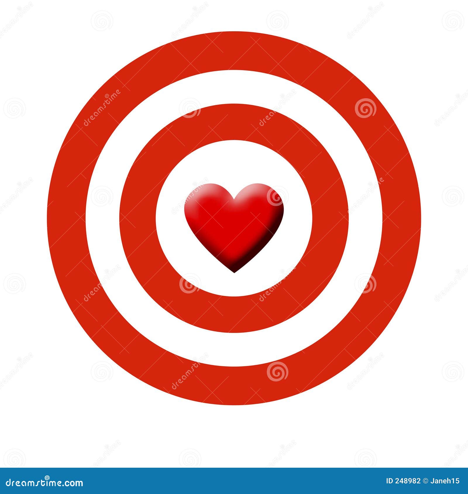 Cupid s target stock illustration. Illustration of love - 248982