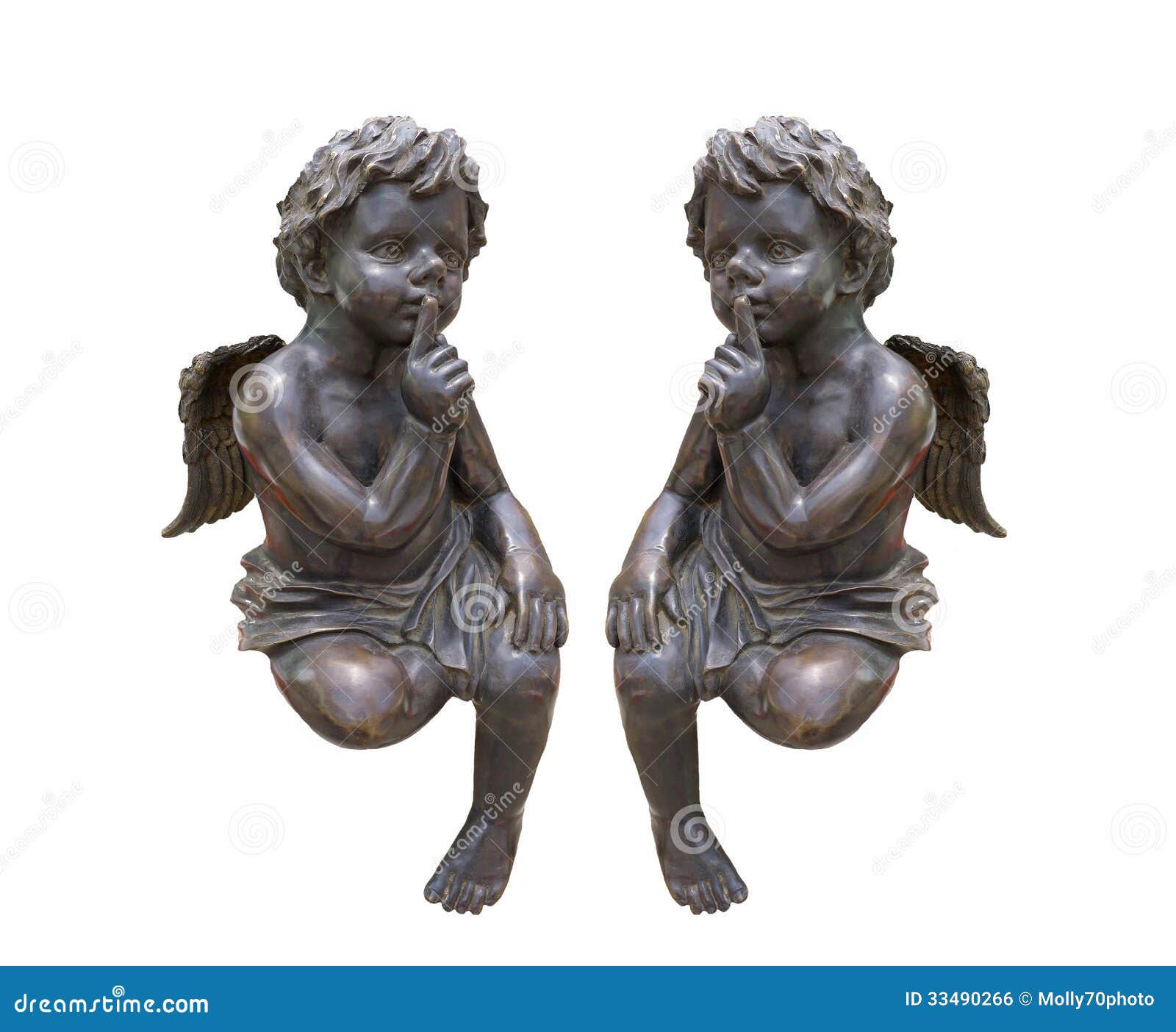 Cupid statue stock photo. Image of isolated, cute, cupid - 33490266