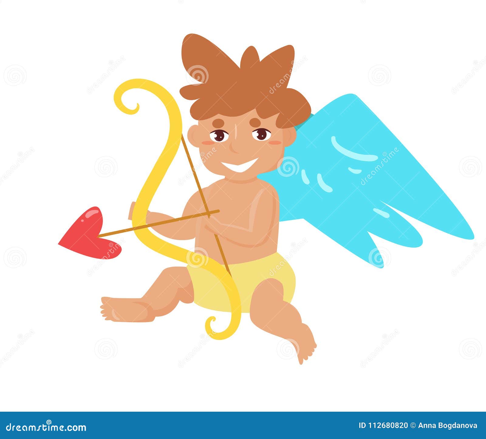 Cupid. Vector. Cartoon stock vector. Illustration of cartoon - 112680820