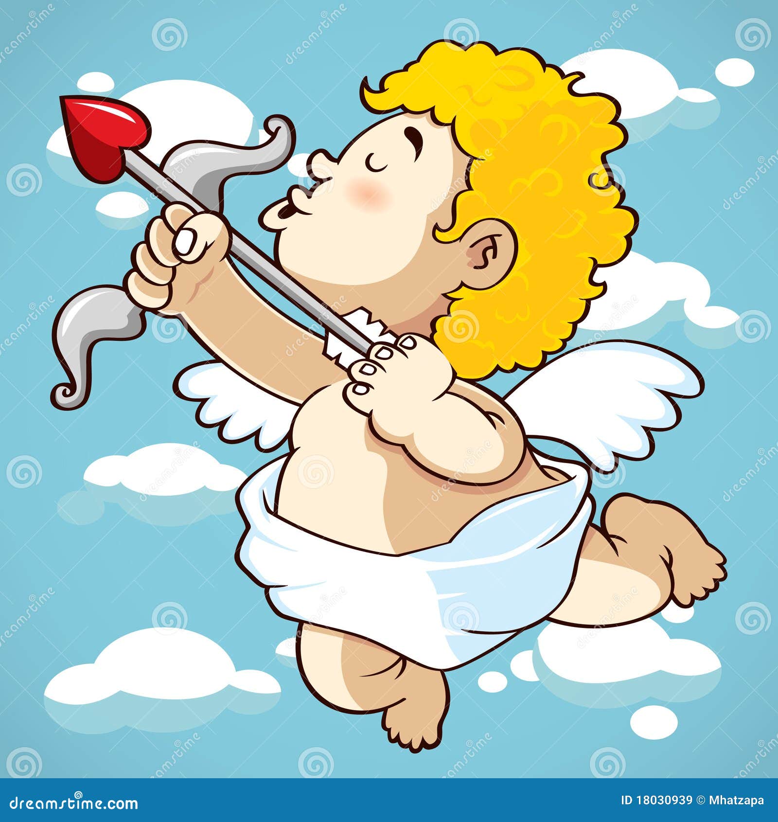 Cupido vector illustratie. Illustration of pijl, karakter - 18030939