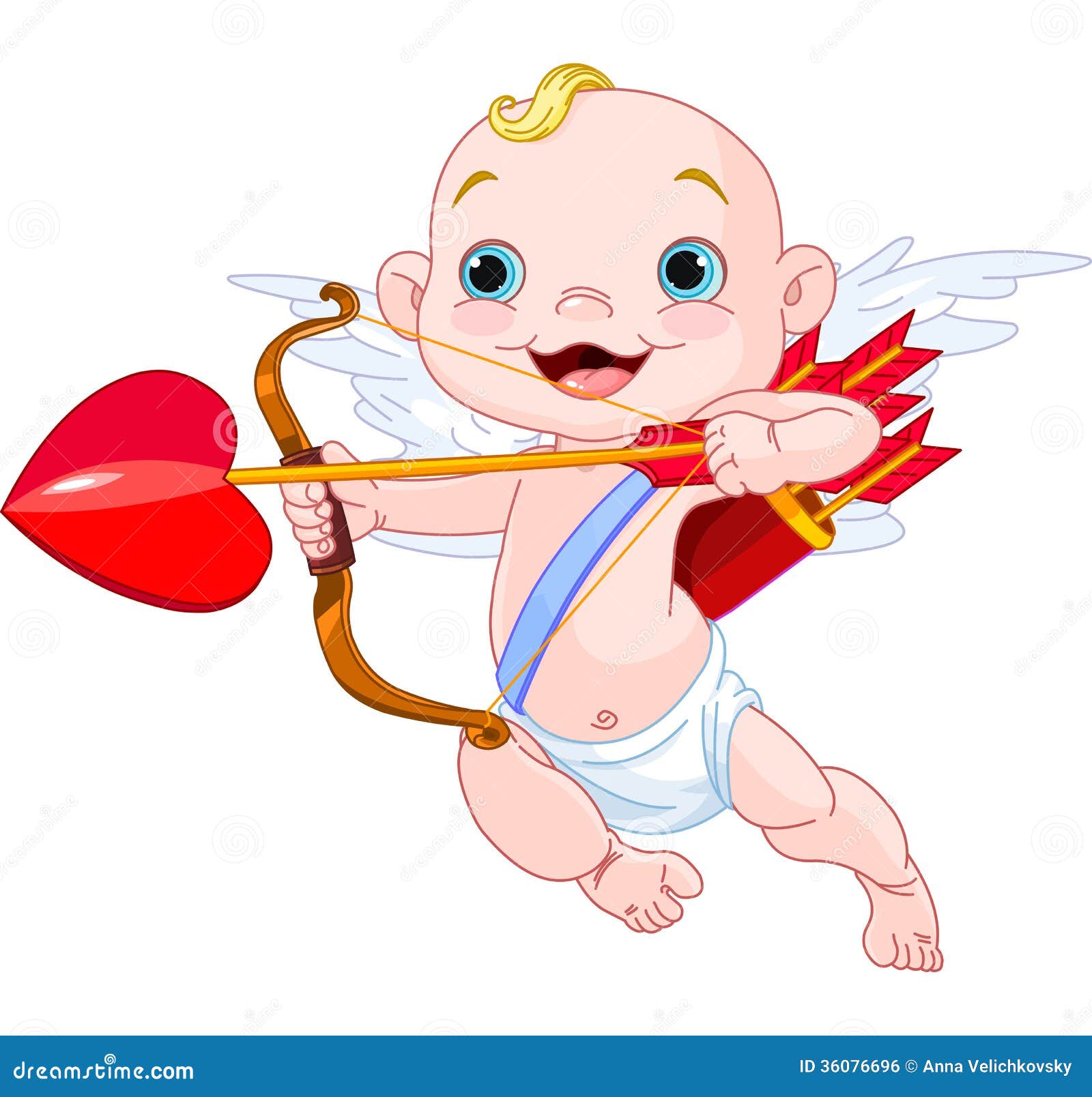 Cupidon De Jour De Valentines Illustration de Vecteur - Illustration du ...