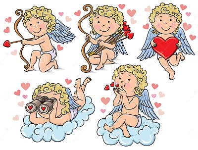 Cupids kids stock vector. Illustration of body, emotion - 36422004