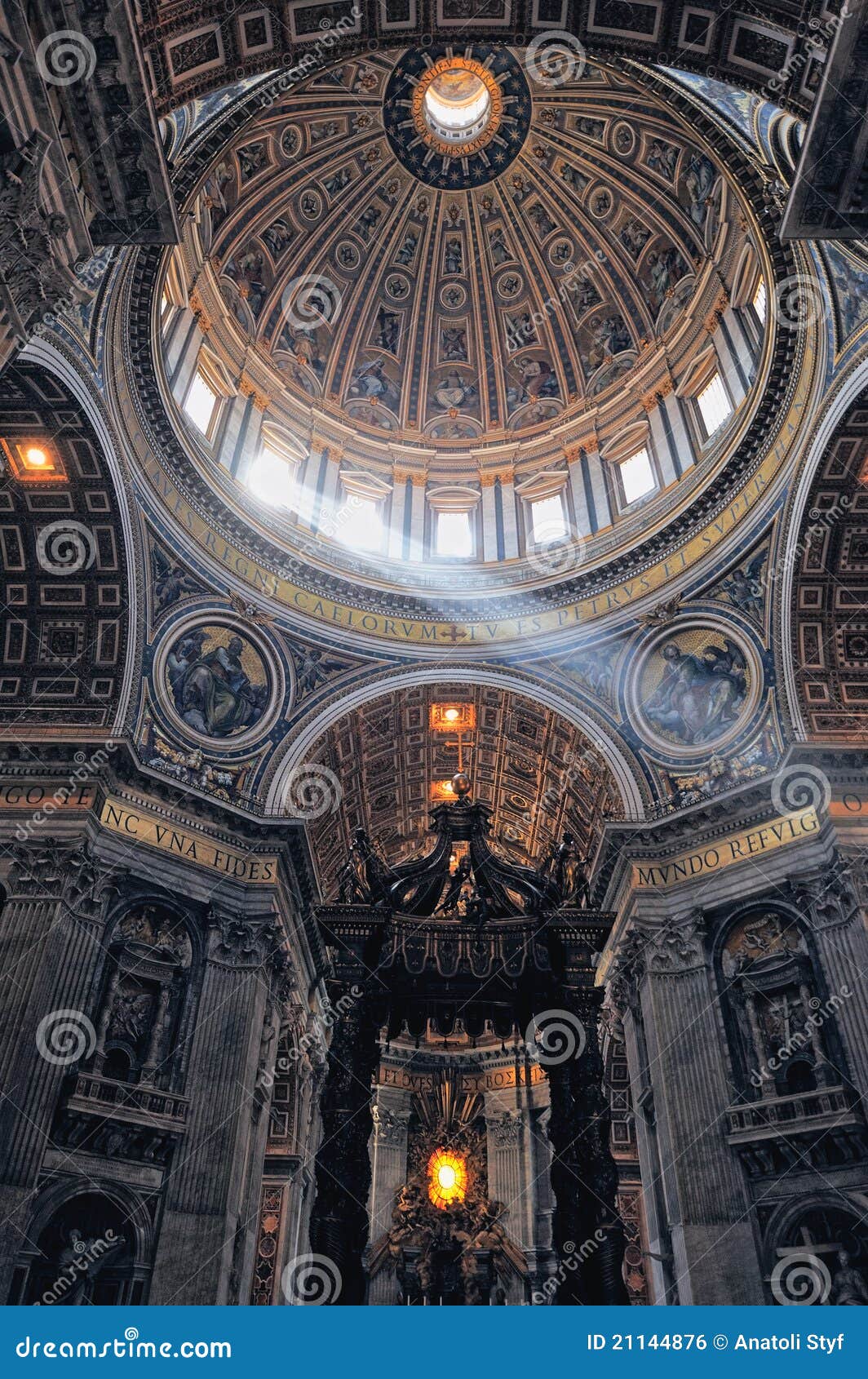 Cupola stock photo. Image of catholic, gilding, castle - 21144876