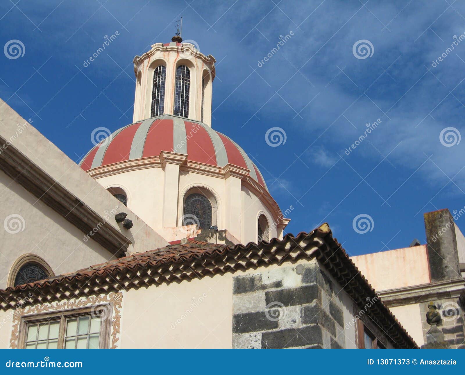 Cupola of church stock image. Image of spain, tenerife - 13071373