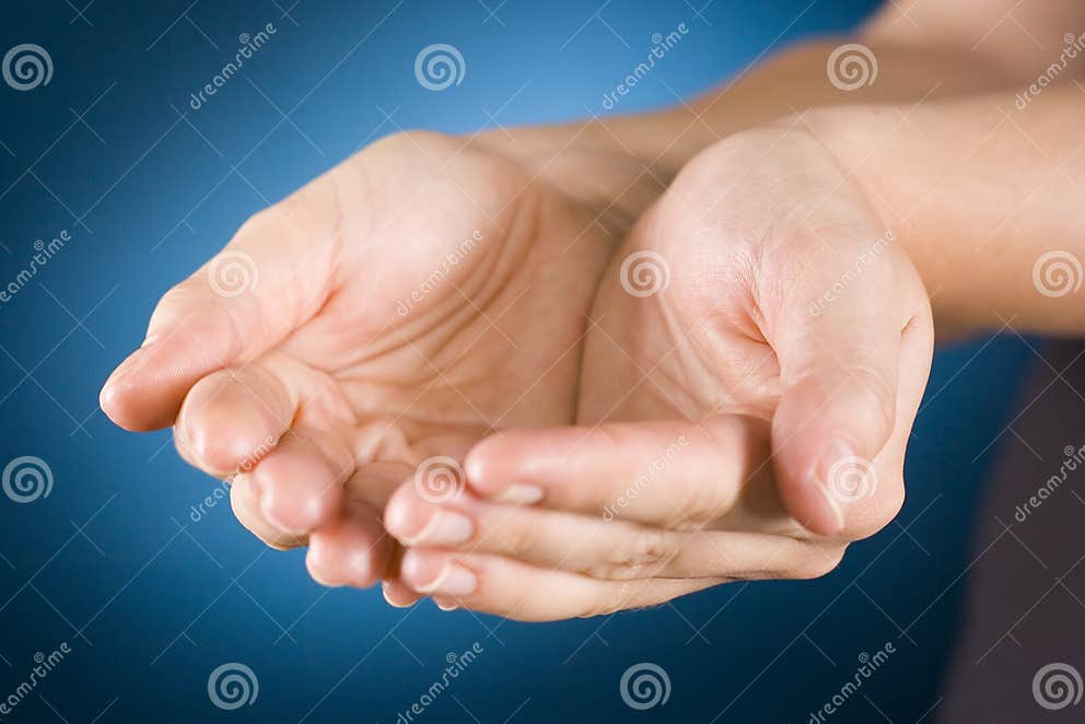 Cupped hands stock image. Image of gesturing, finger, receive - 1127121