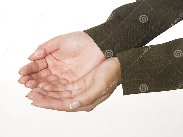 Cupped hands stock photo. Image of cupped, giving, isolated - 6364556