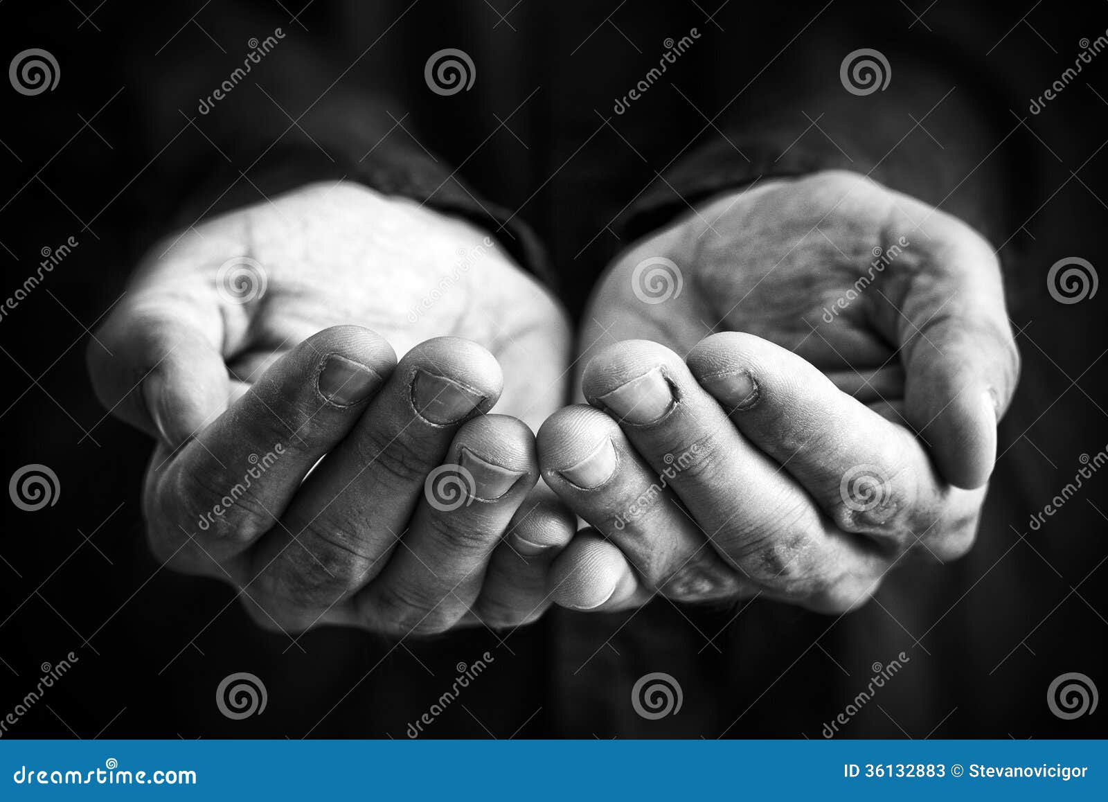 Cupped hands stock image. Image of asking, poverty, beggar - 36132883