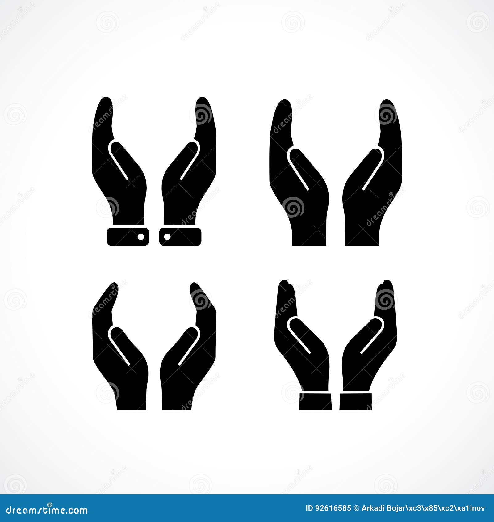 Cupping Hands Vector