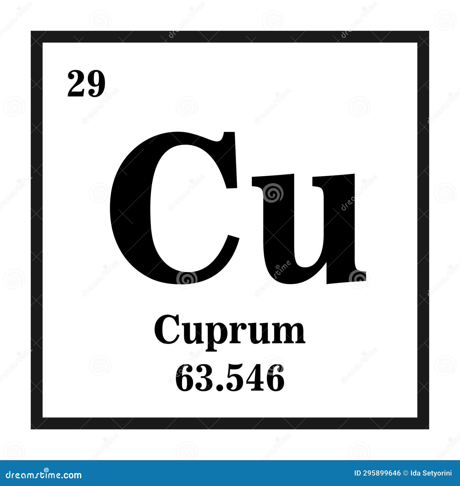 Cuprum icon vector stock illustration. Illustration of square - 295899646