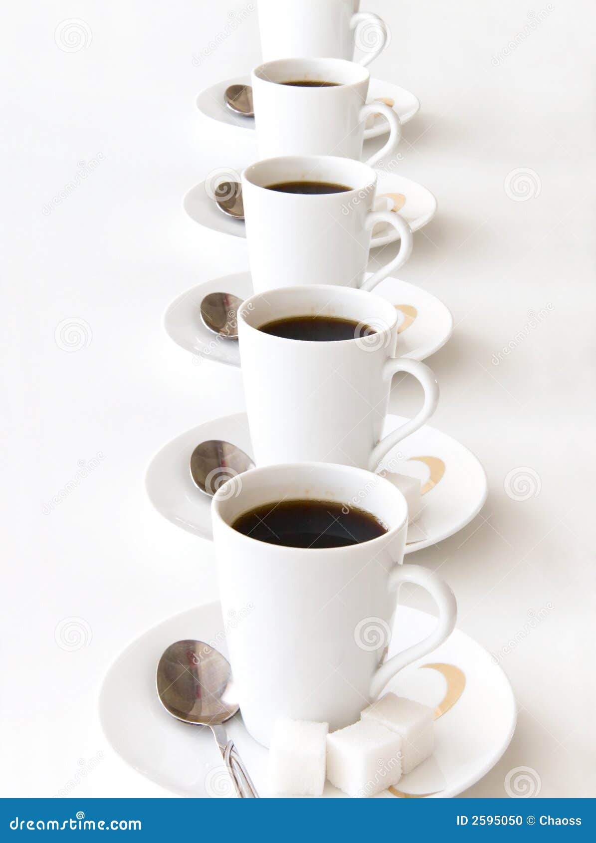 Cups of coffe stock photo. Image of infinite, next, identical - 2595050