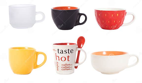 Cups collection stock image. Image of coffee, collection - 10676783