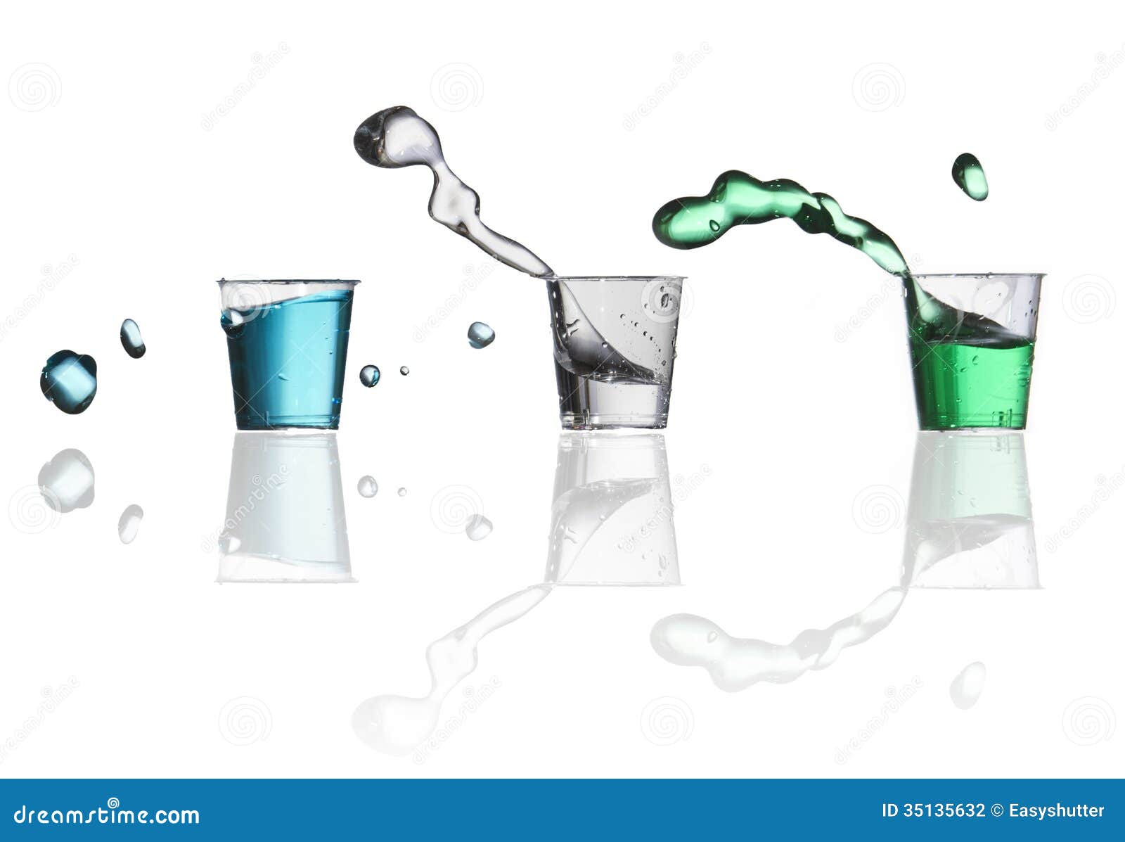 Cups stock photo. Image of cube, splashing, tekilla, blue - 35135632
