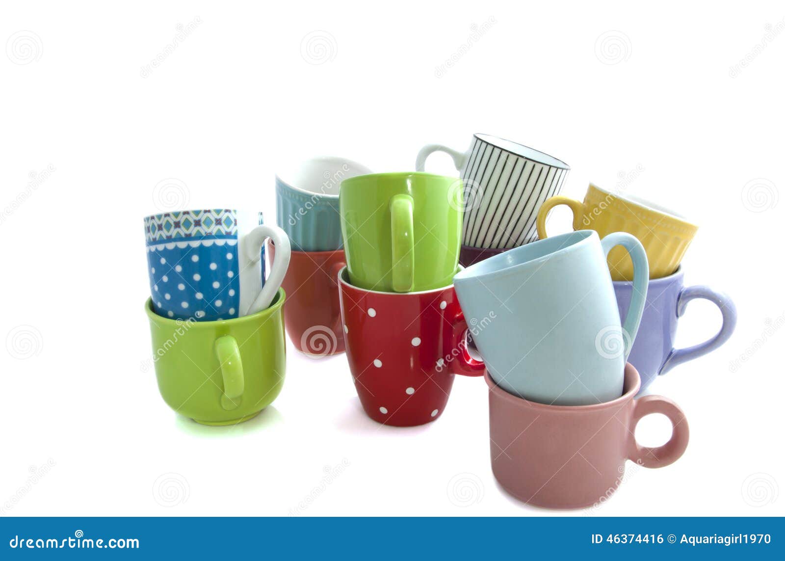 Cups on a pile stock photo. Image of drinks, stand, prepare - 46374416
