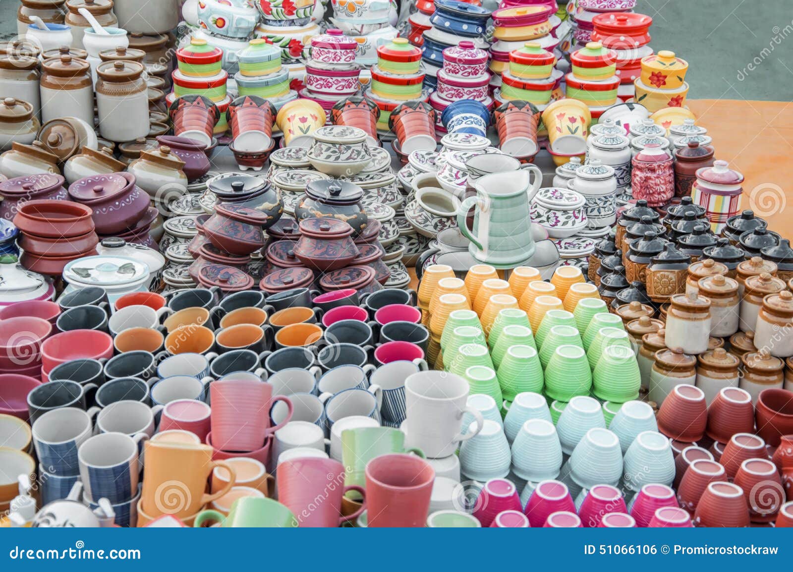 Cups on sale stock photo. Image of decorative, pattern - 51066106