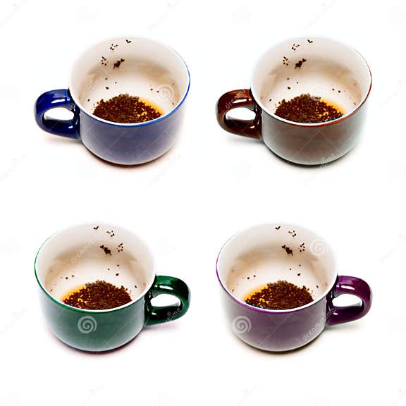 Cups with weak tea stock photo. Image of glass, plate - 12382178