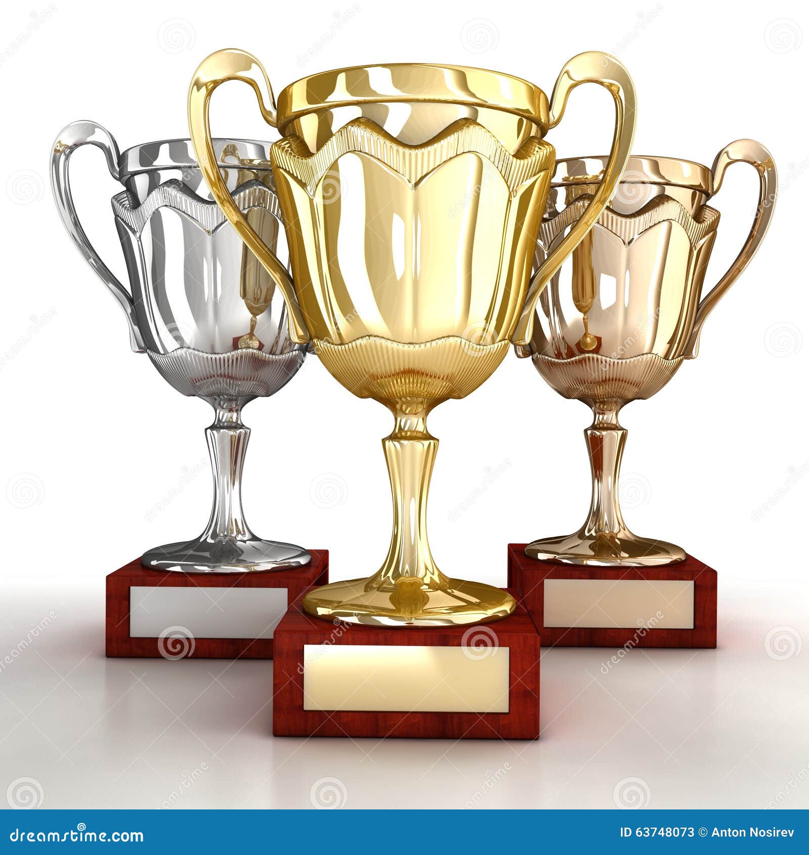 Cups for winners stock illustration. Illustration of celebration - 63748073
