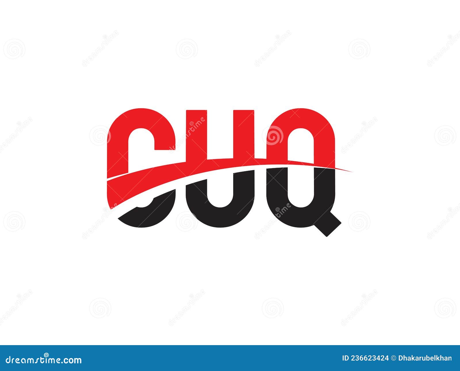 CUQ Letter Initial Logo Design Vector Illustration Stock Vector ...