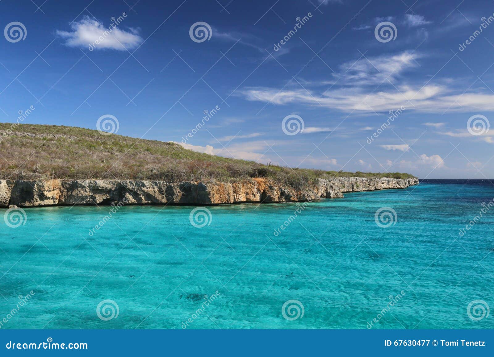 Curacao: Caribbean Blue Sea Stock Image - Image of adventure, holiday ...