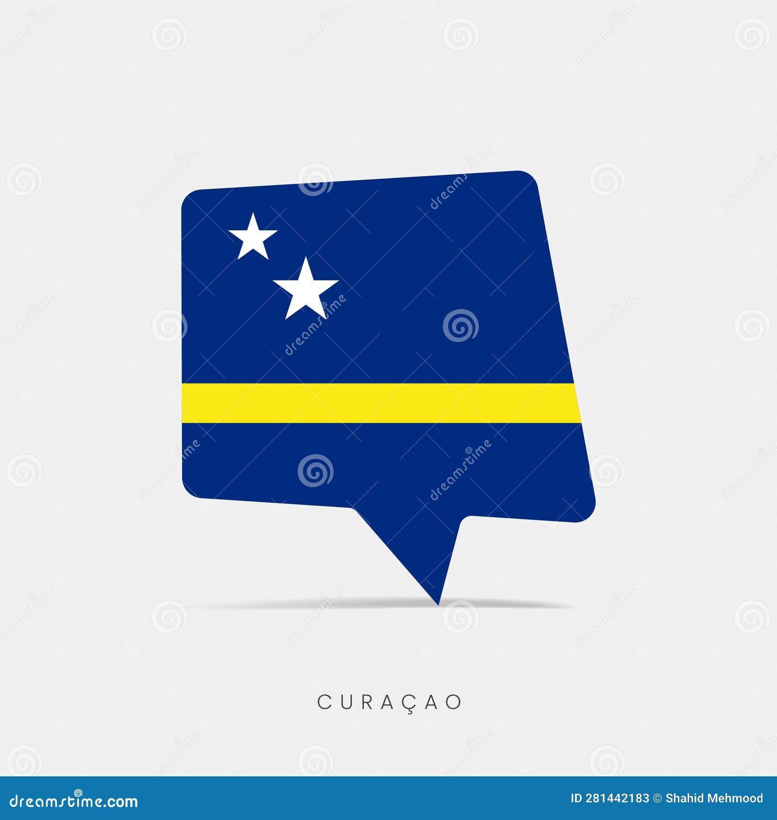 Curacao Icon Sign And Symbol. Curacao Color Icon For Website Design And ...