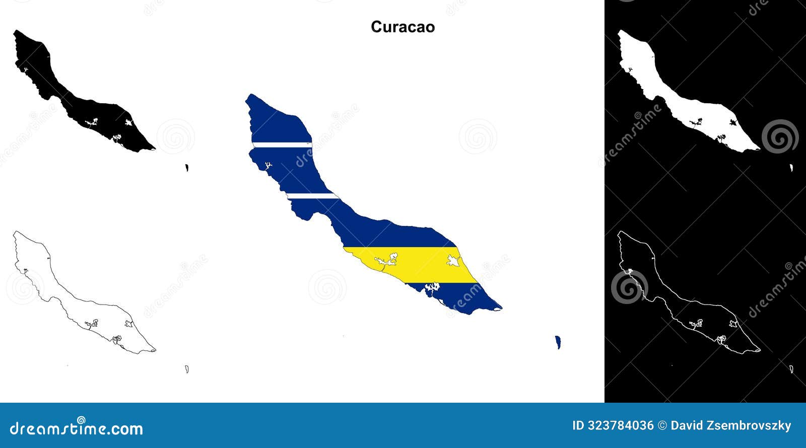Map Of Curacao Cartoon Vector | CartoonDealer.com #80705829
