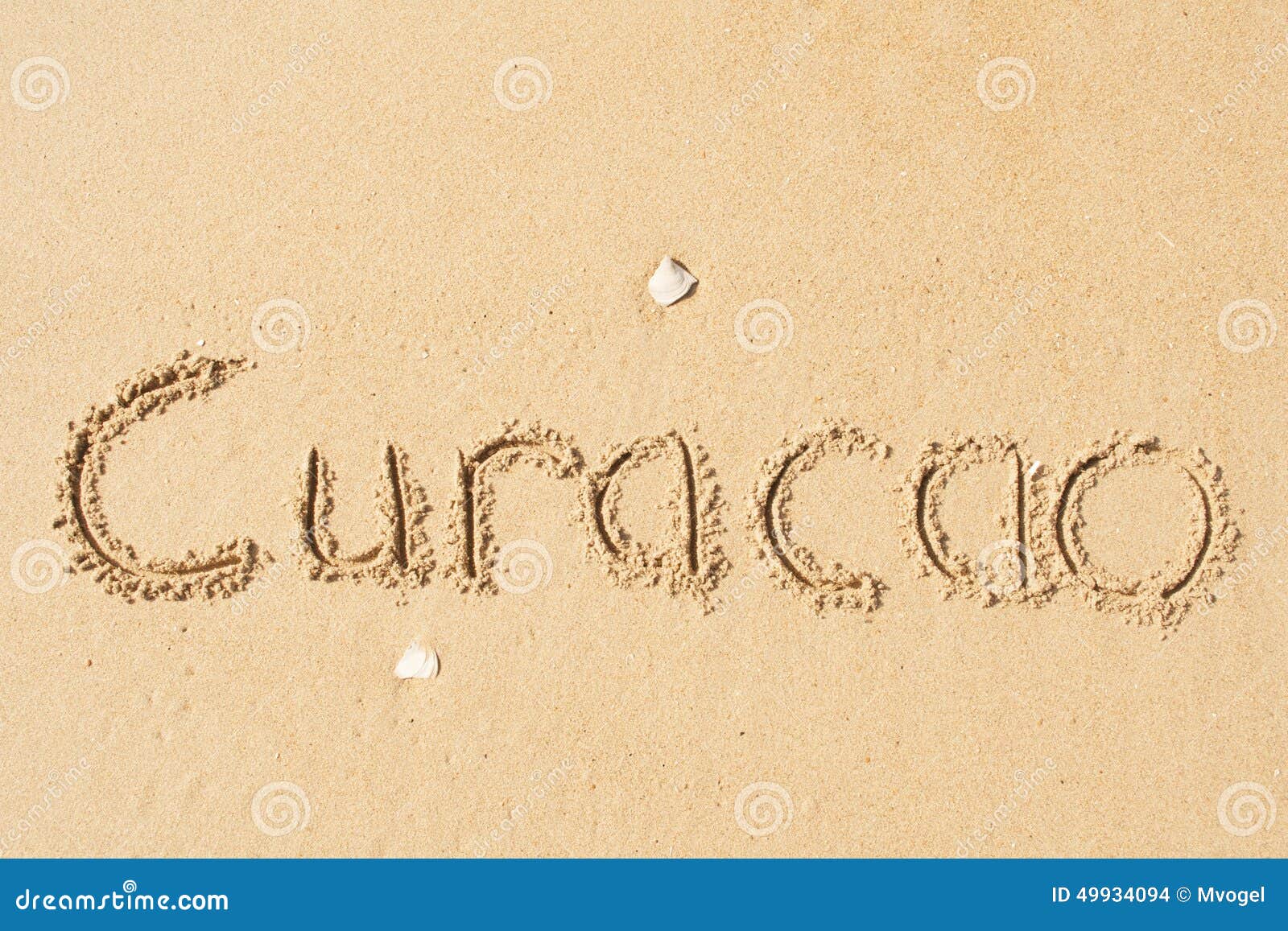 Curacao stock photo. Image of playa, summer, sand, word - 49934094