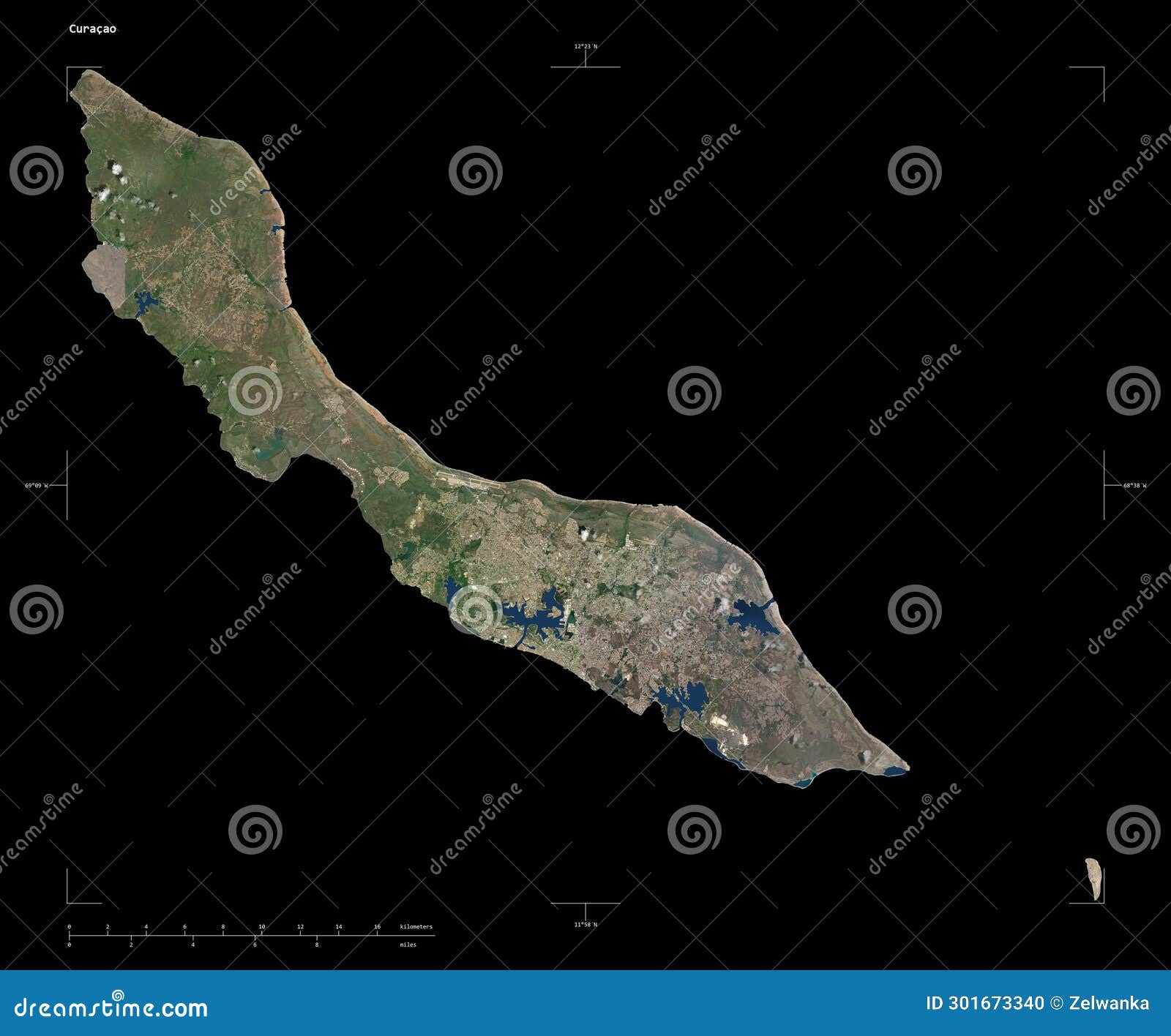 Curacao Shape on Black. Low-res Satellite Stock Illustration ... Curacao Shape on Black. Low-res Satellite Stock Illustration ...