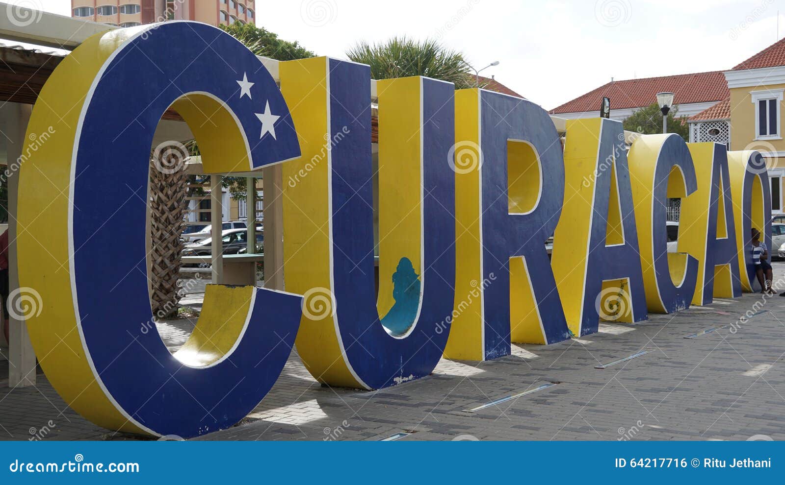 Curacao sign in Willemstad editorial photo. Image of boat - 64217716