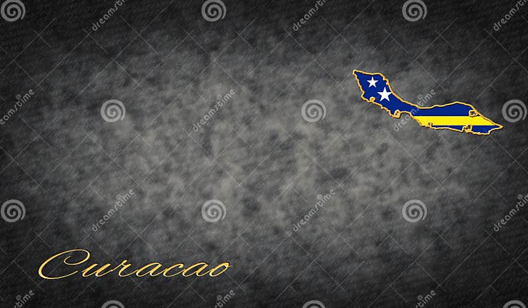 Curacao Symbols, Map of Curacao Stock Image - Image of communities ...