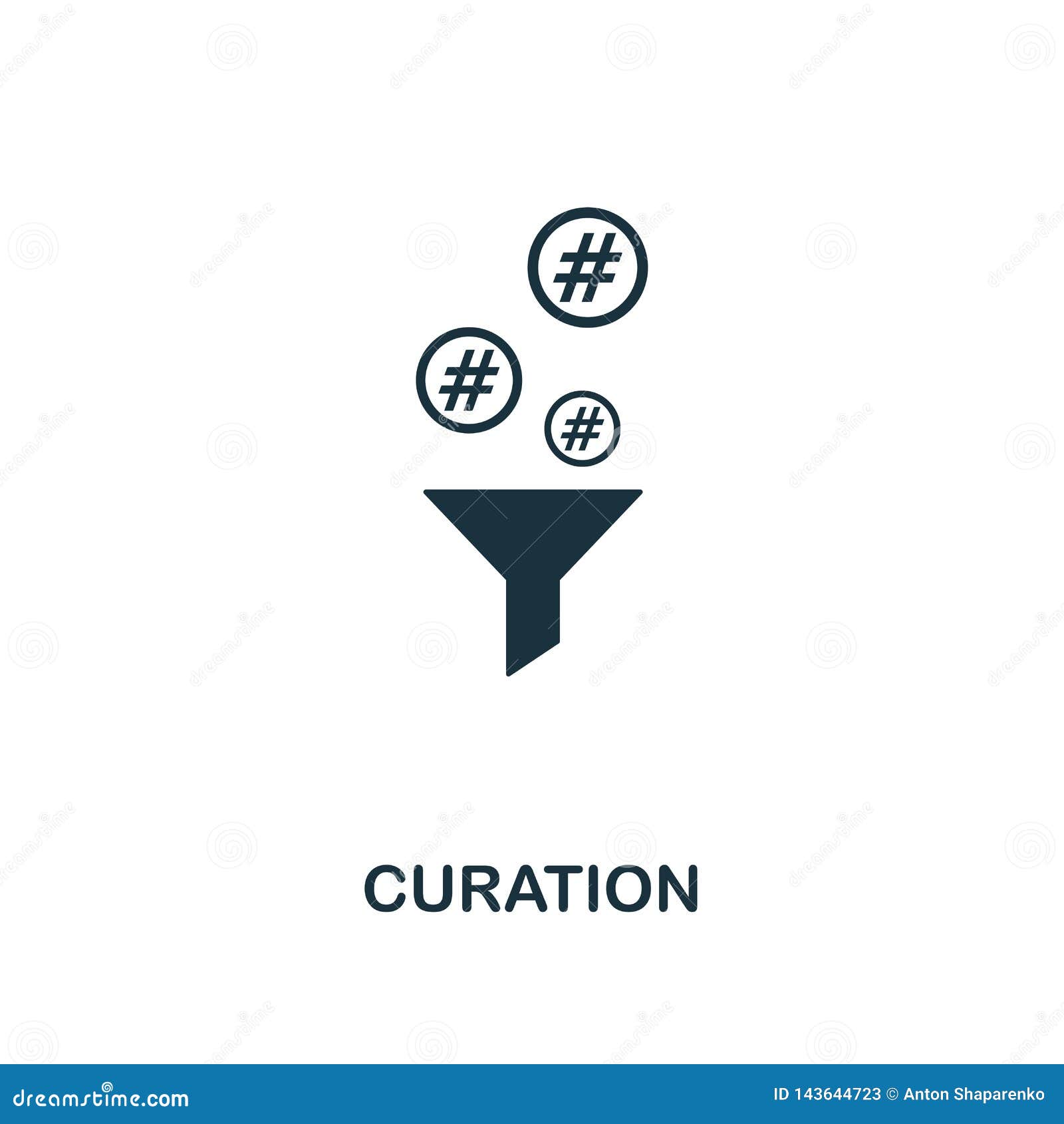 Curation Icon. Creative Element Design from Content Icons Collection ...