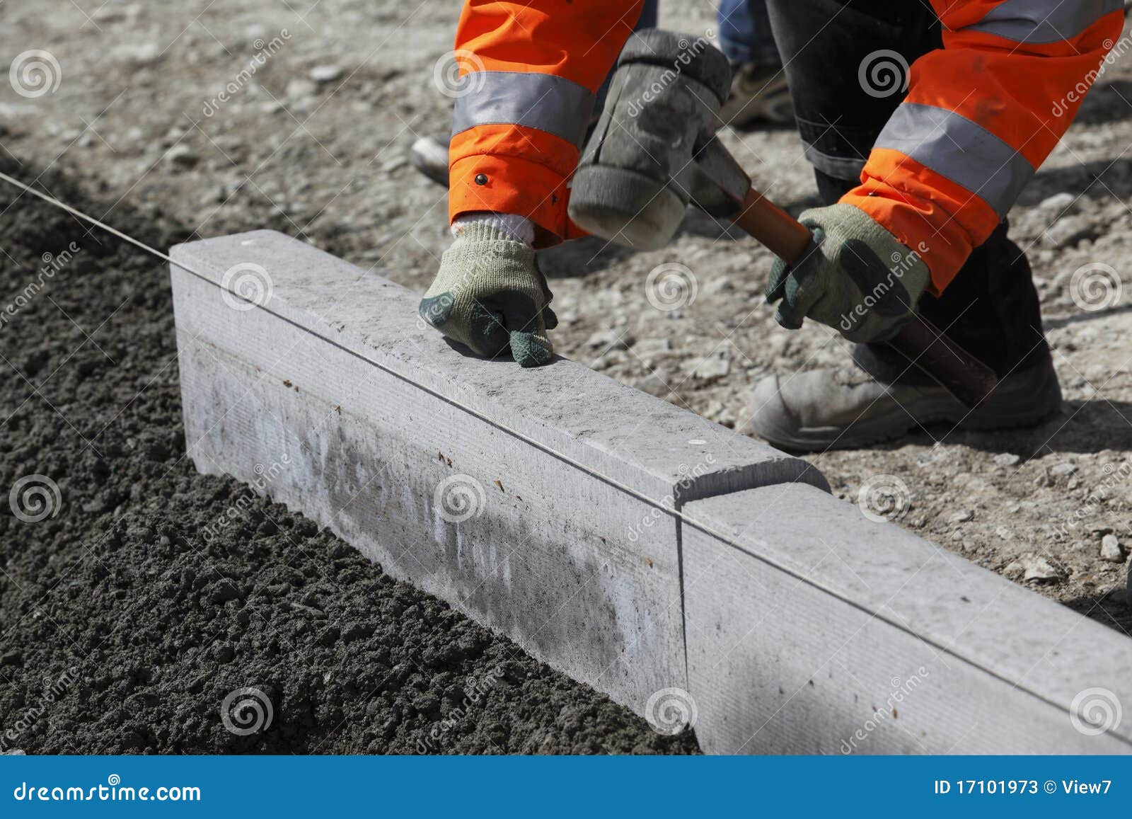 Curb building stock image. Image of edge, laying, blocks - 17101973