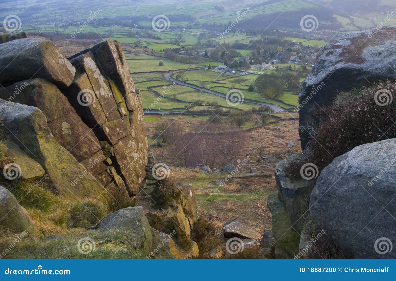 Curbar Edge stock photo. Image of edges, british, geological - 18887200