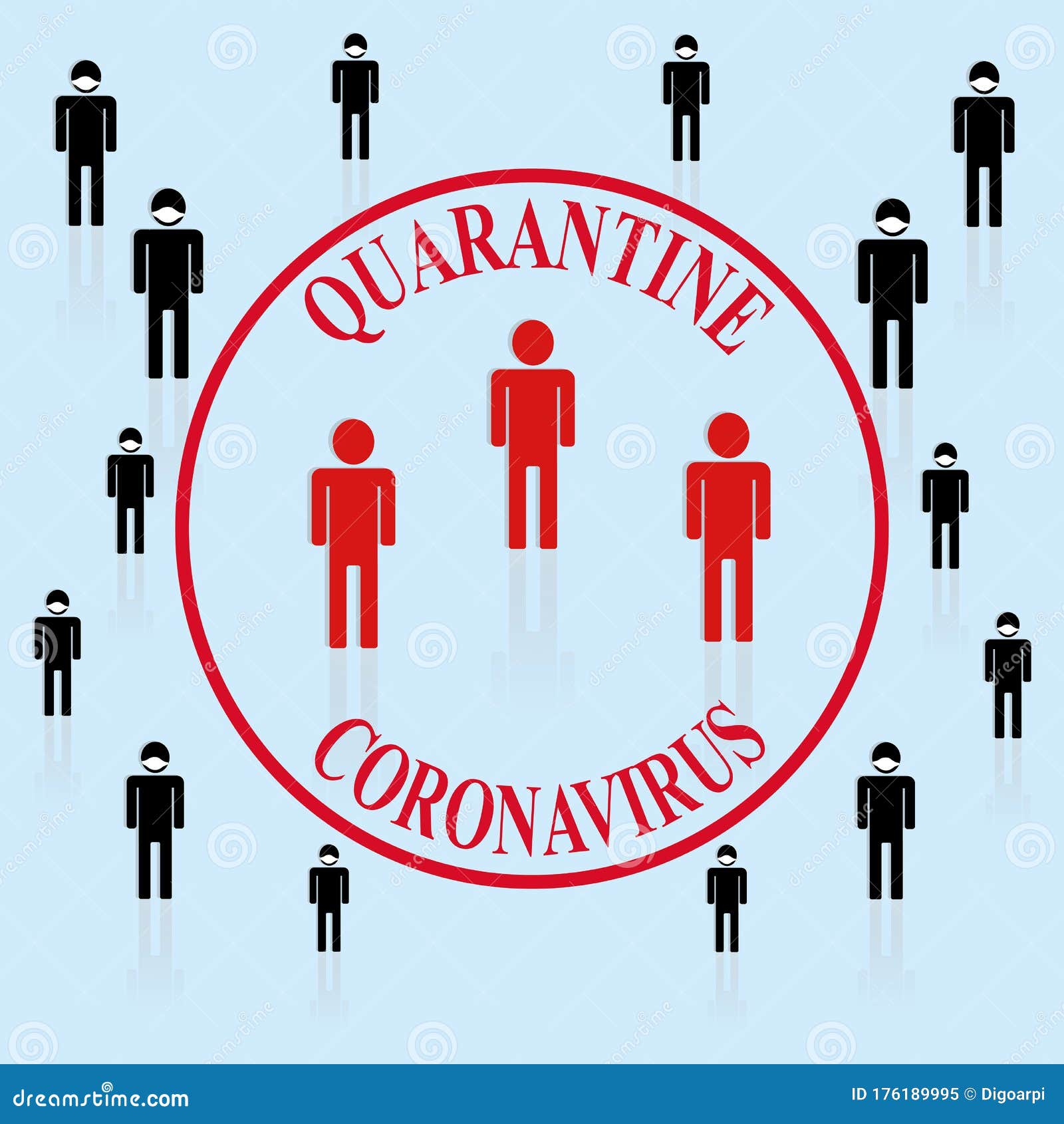 Curbing the Coronavirus Epidemic, Quarantine Icon Stock Vector ...