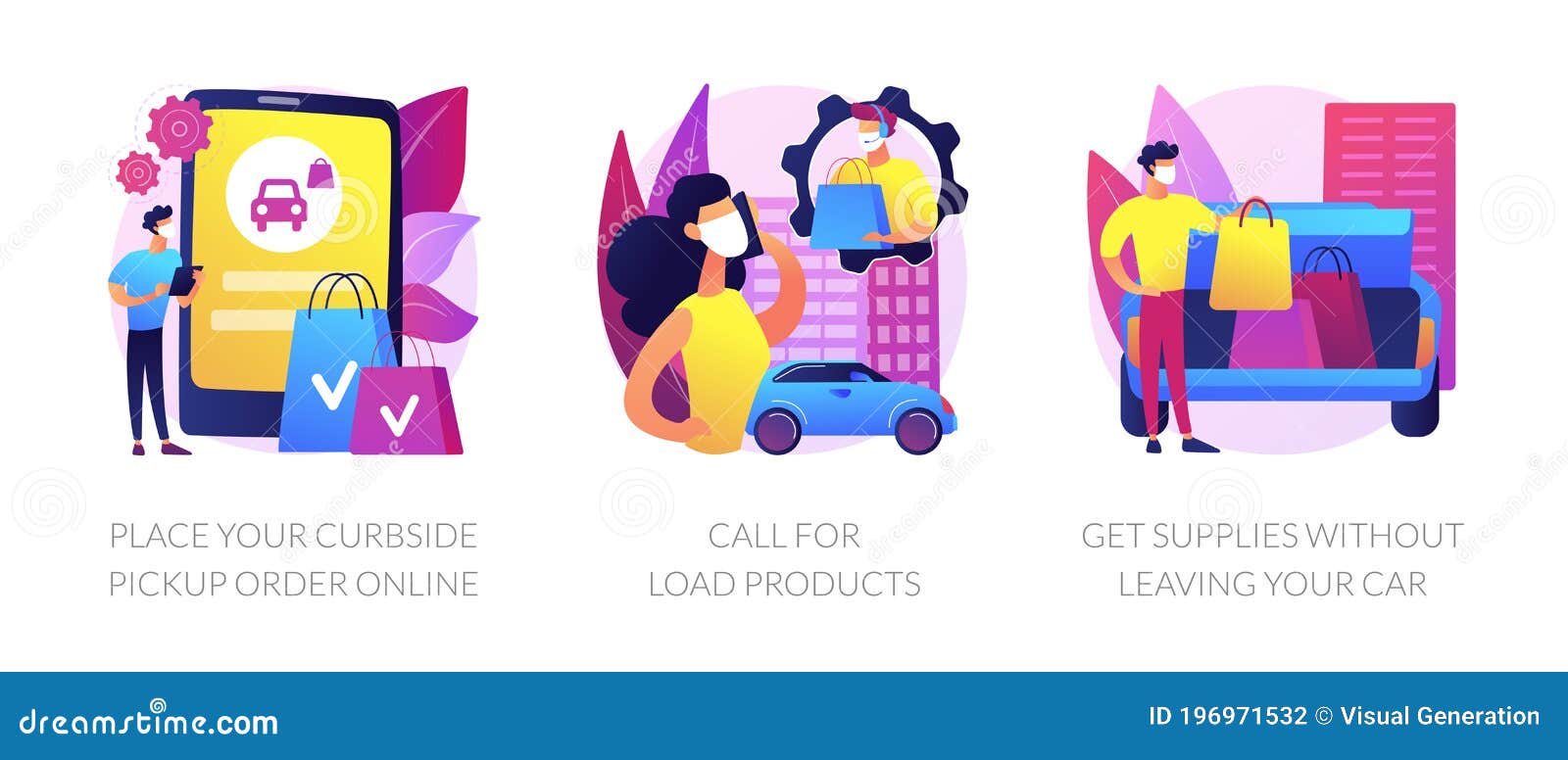 Curbside Pickup Symbol Mark In Filled Style Vector Illustration ...