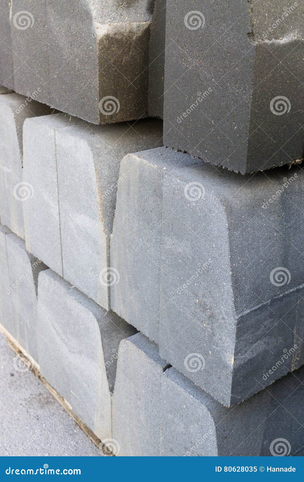 Curbstone on pallet stock image. Image of paving, sidewalk - 80628035