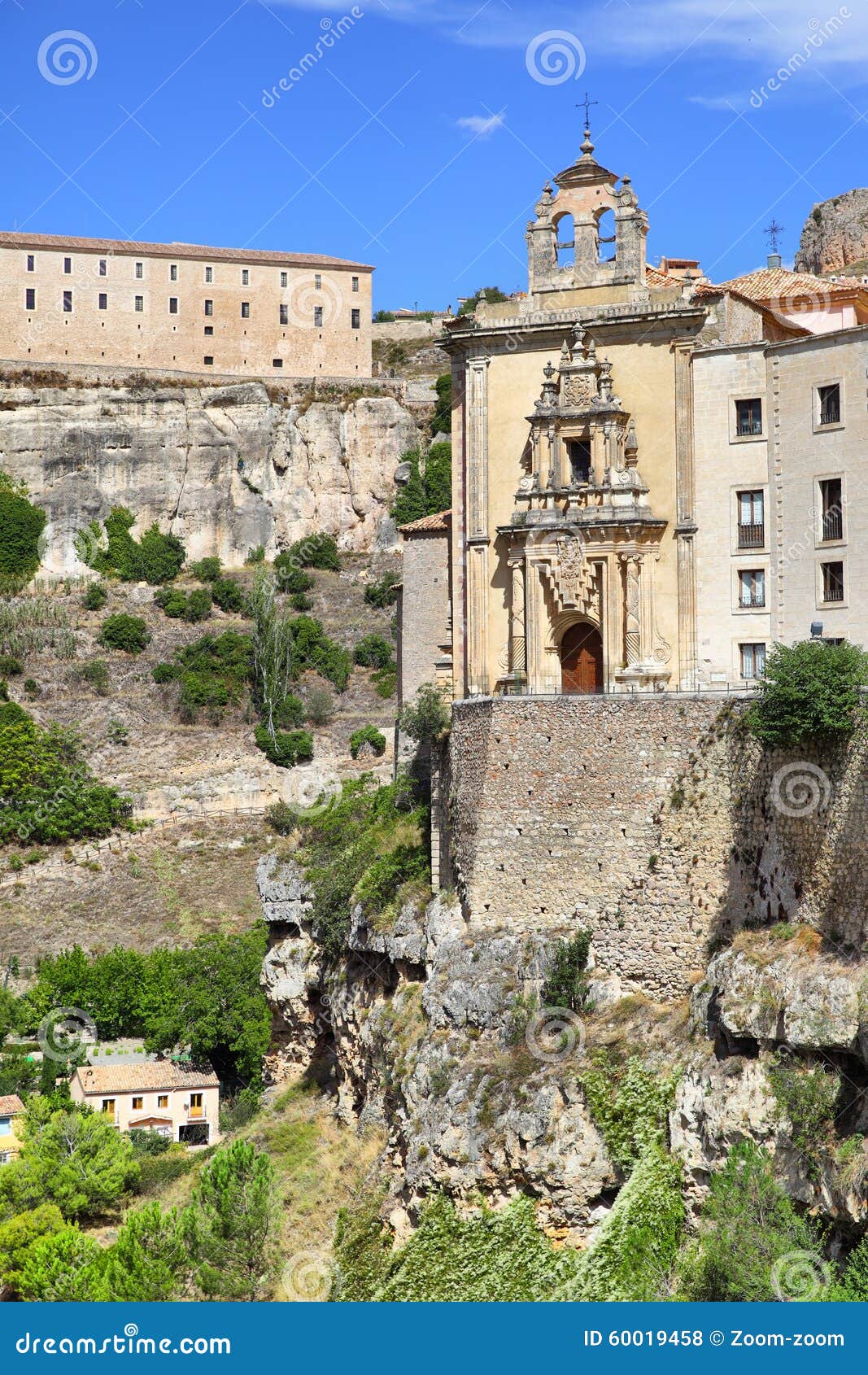 Curch on the cliff stock photo. Image of medieval, historic - 60019458