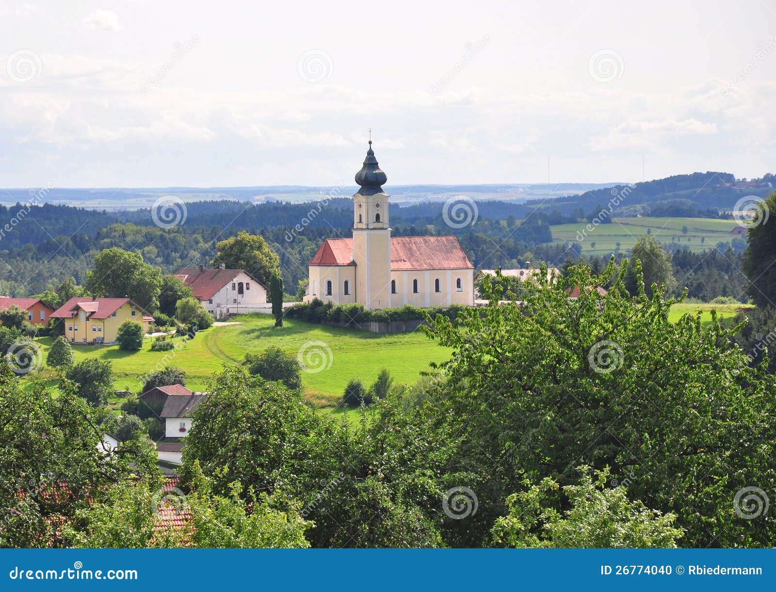 Curch Saint Stephanus in Lalling, Bavaria Stock Photo - Image of saint ...