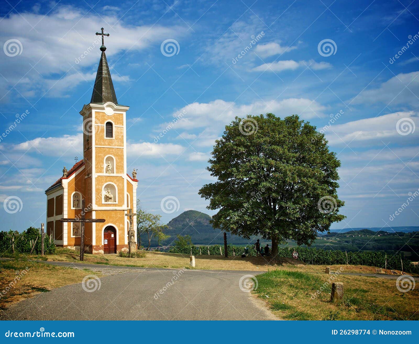 Curch and tree stock photo. Image of historical, country - 26298774