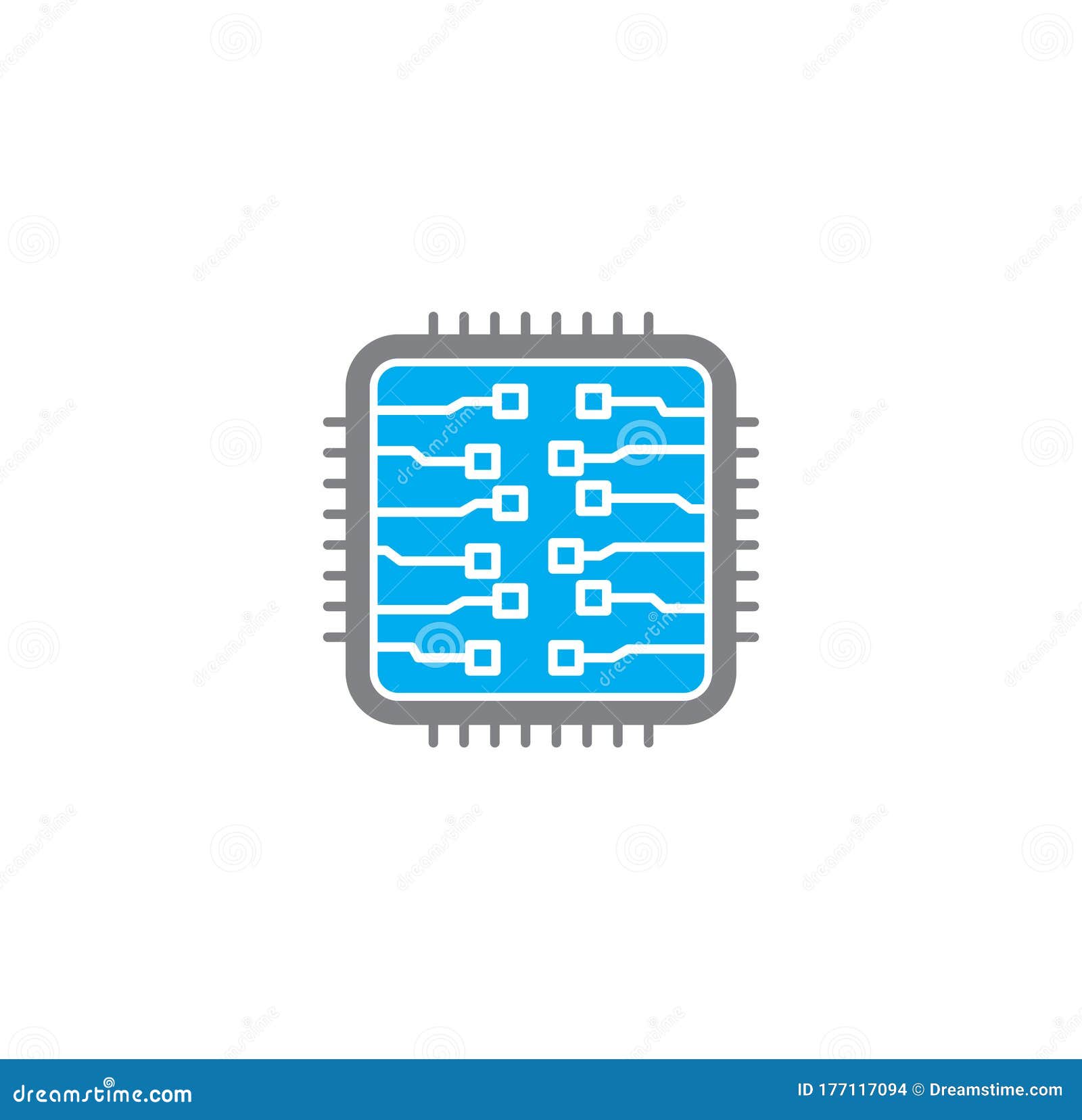 Curcuit Related Icon on Background for Graphic and Web Design. Creative ...