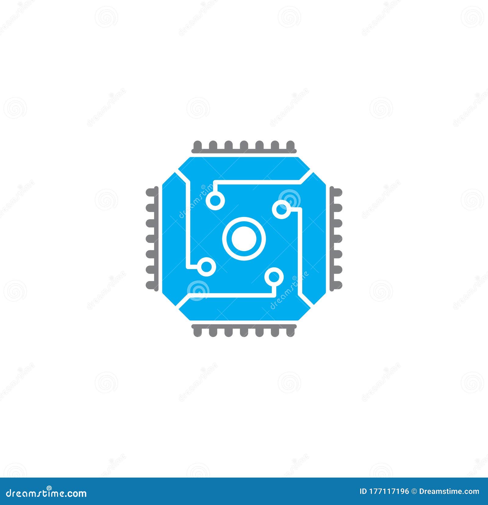 Curcuit Related Icon on Background for Graphic and Web Design. Creative ...