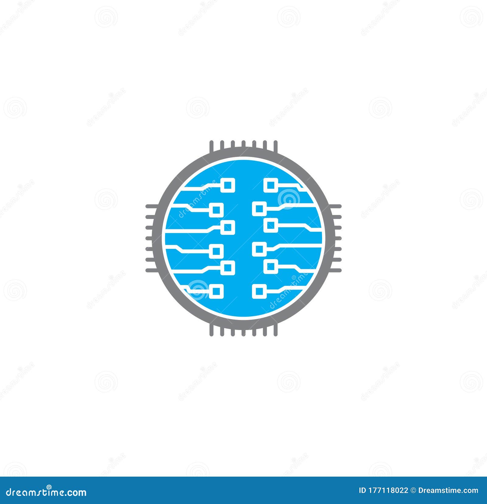 Curcuit Related Icon on Background for Graphic and Web Design. Creative ...