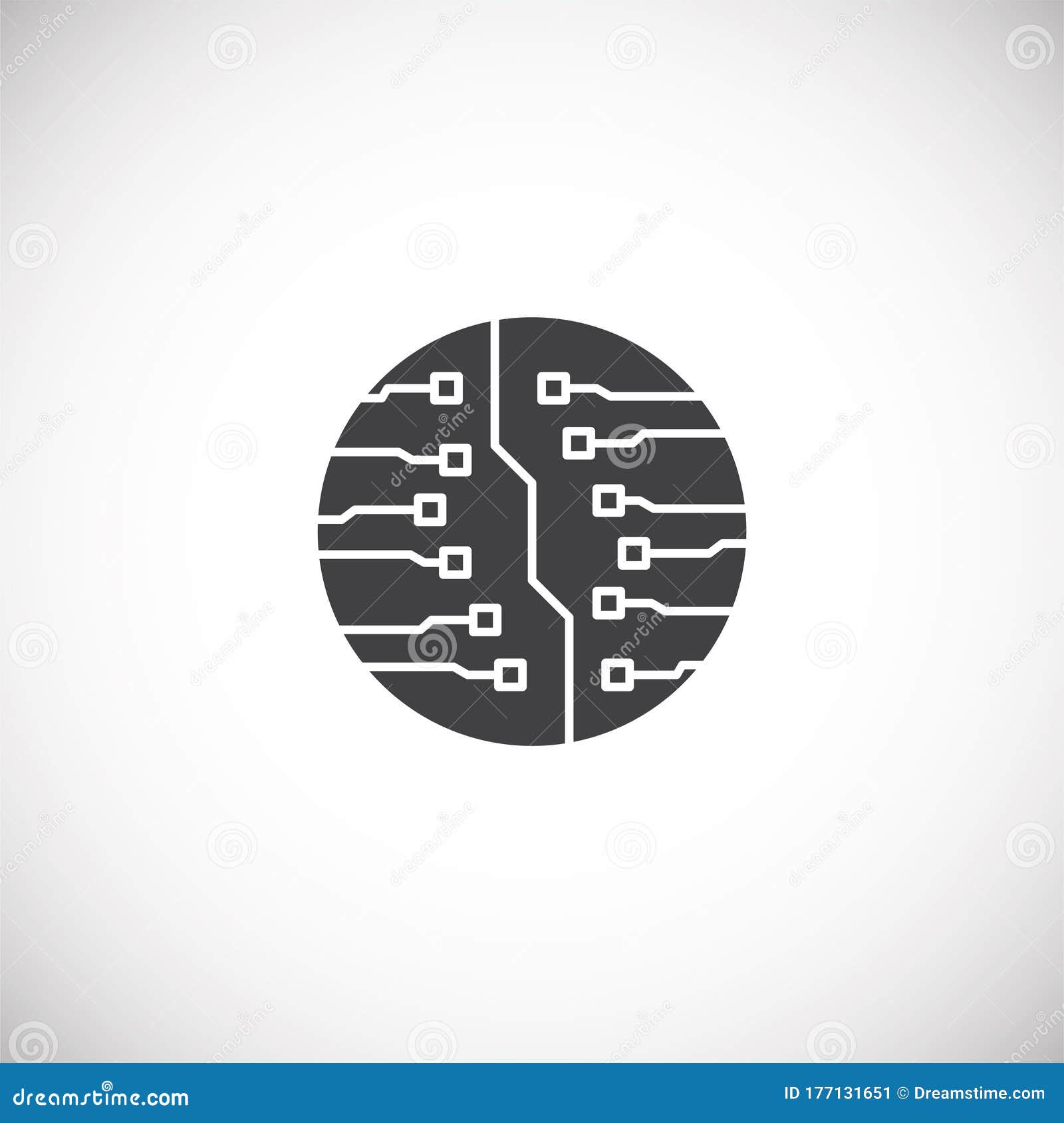 Curcuit Related Icon on Background for Graphic and Web Design. Creative ...