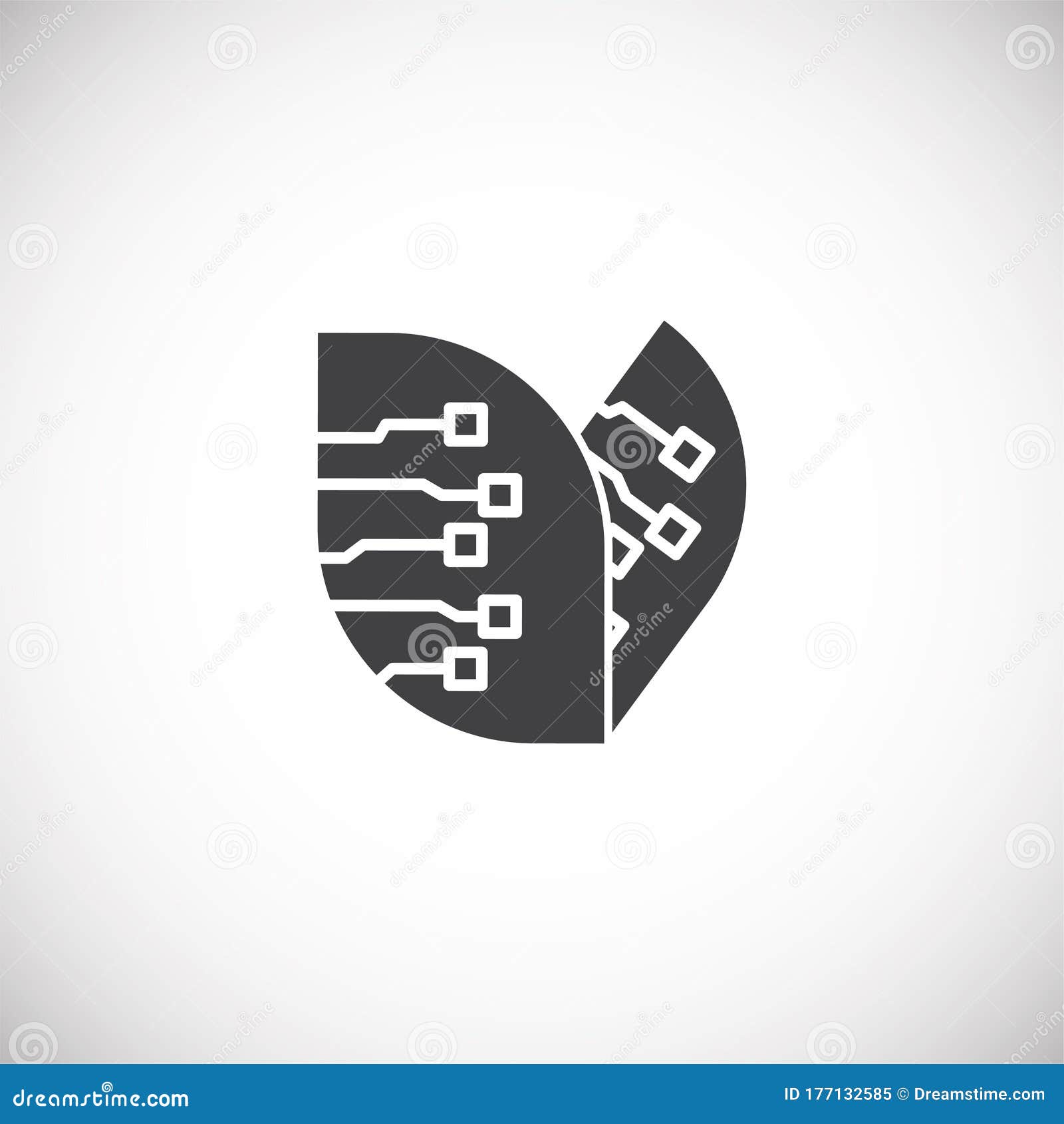 Curcuit Related Icon on Background for Graphic and Web Design. Creative ...