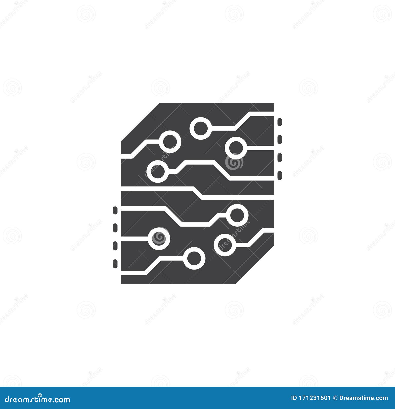 Curcuit Related Icon on Background for Graphic and Web Design. Creative ...